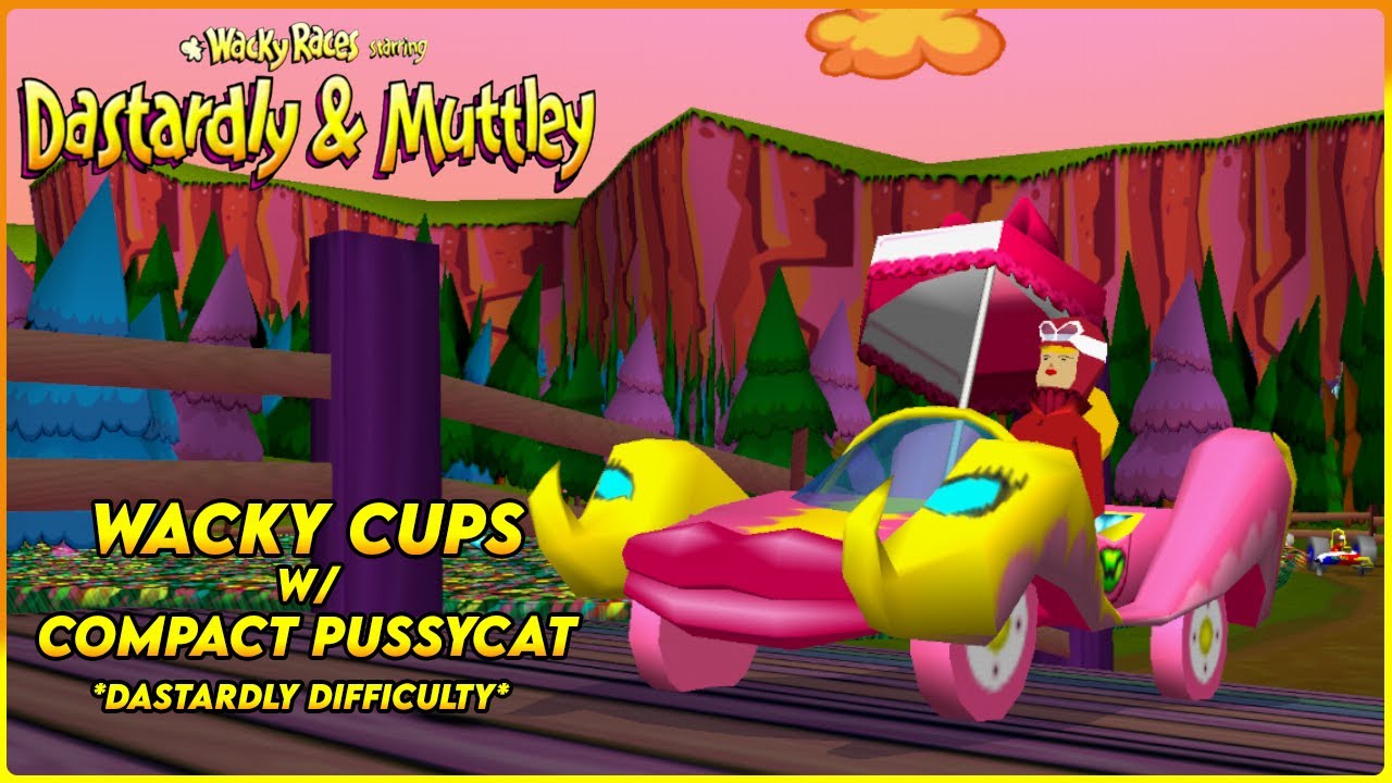 Wacky Races PS2 - Wacky Cups w/ Compact Pussycat (Dastardly Difficulty ...