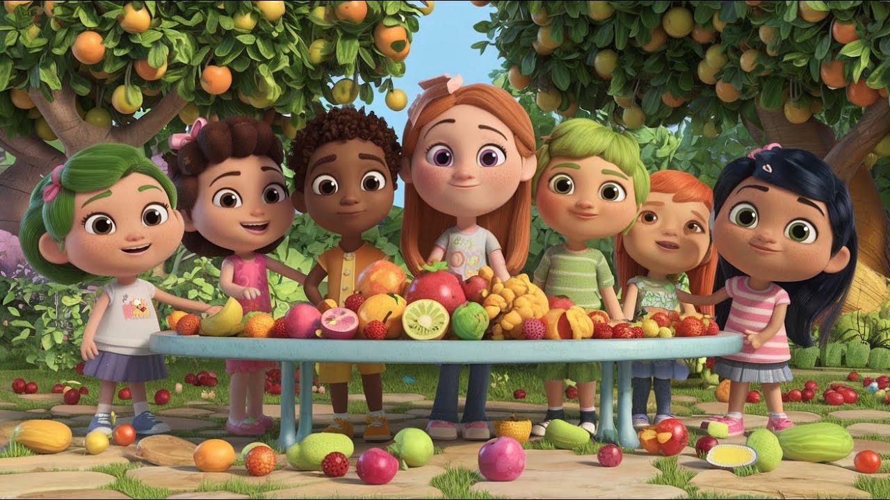 Phalon Ki Rangeen Duniya | Kids Hindi Songs | Fruits Names Song ...