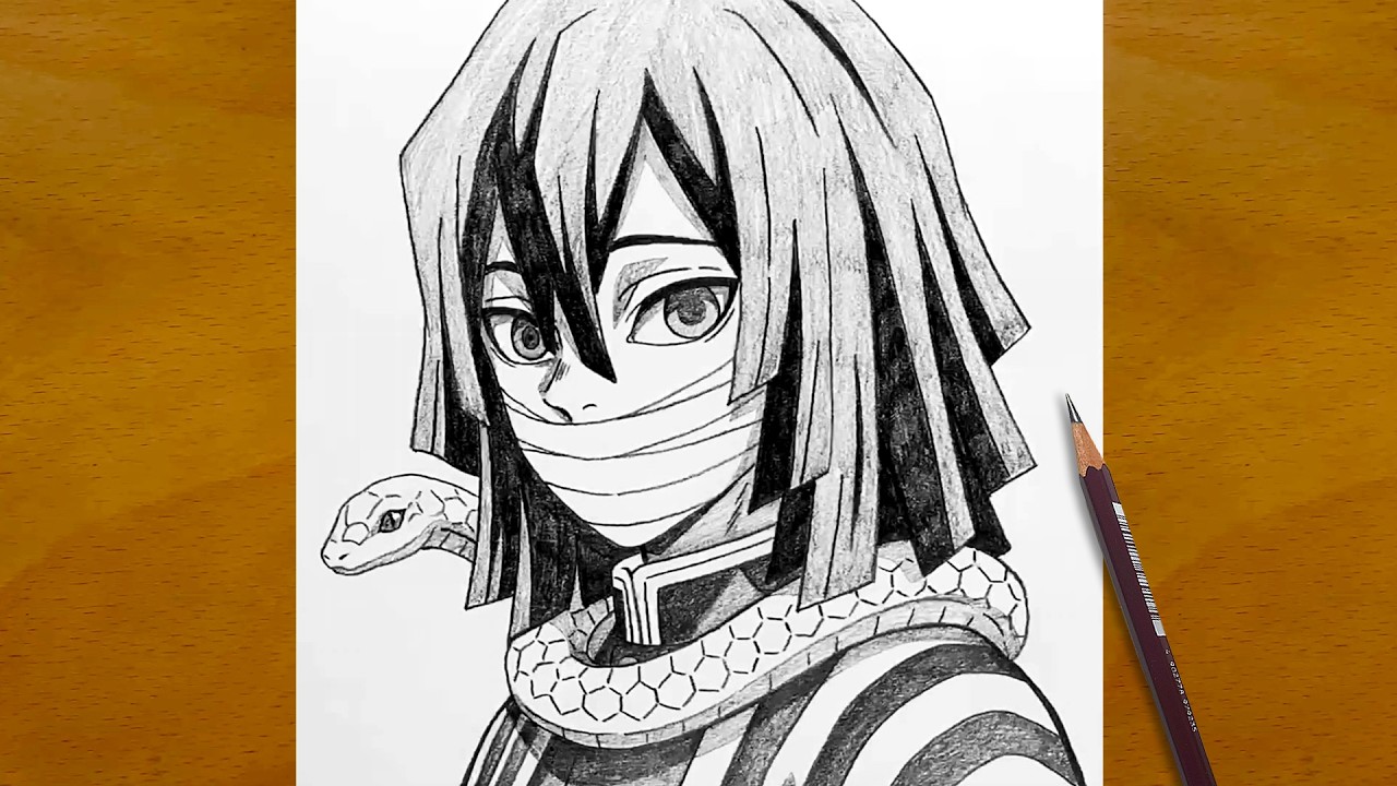 How to Draw Obanai Iguro Step by Step | Demon Slayer Drawing - YouTube