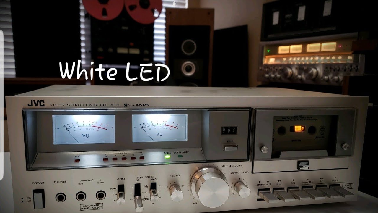 Demo of JVC KD-55 2-Head Old School Cassette Deck Along With a Quick ...
