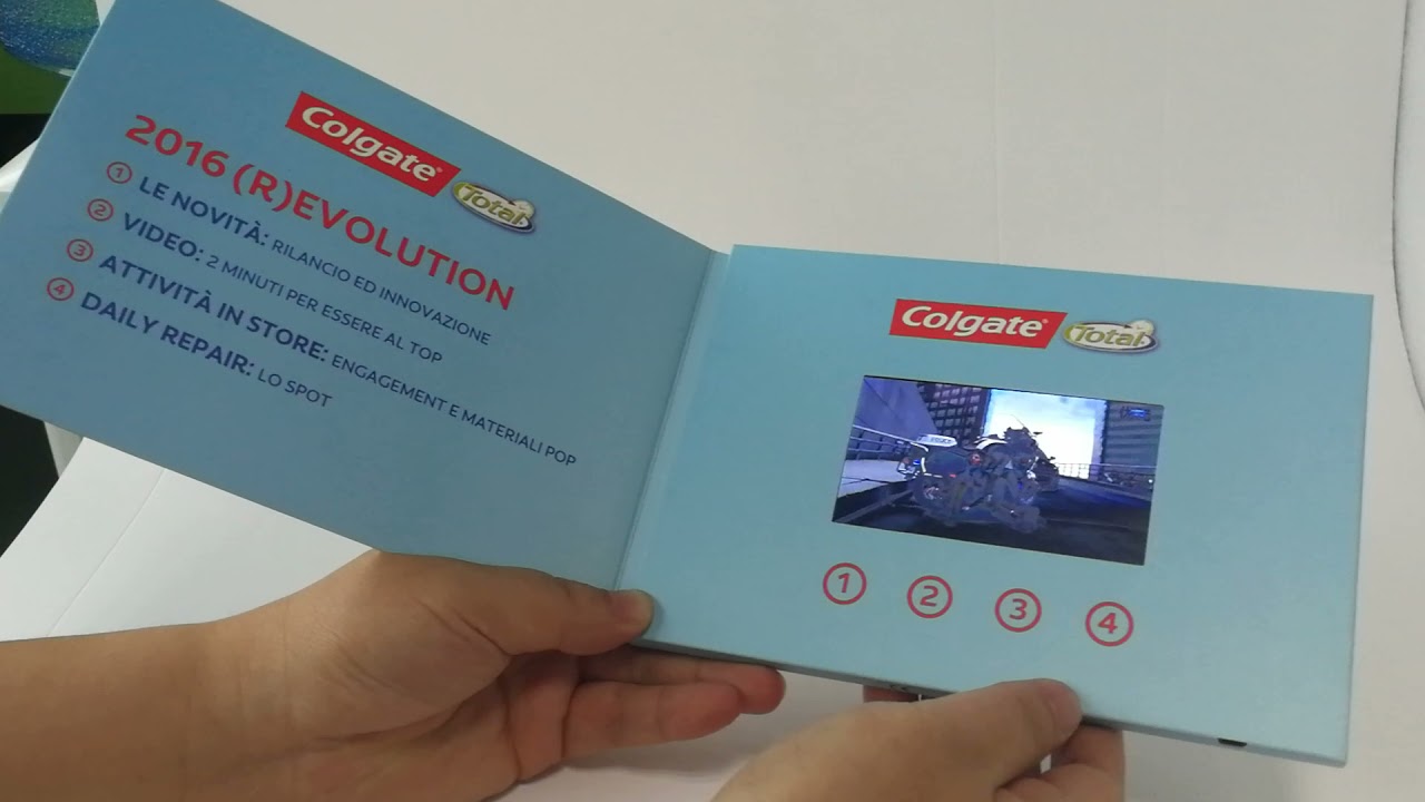 Colgate New Business Invitation LCD Brochure Gift Digital TFT Screen ...