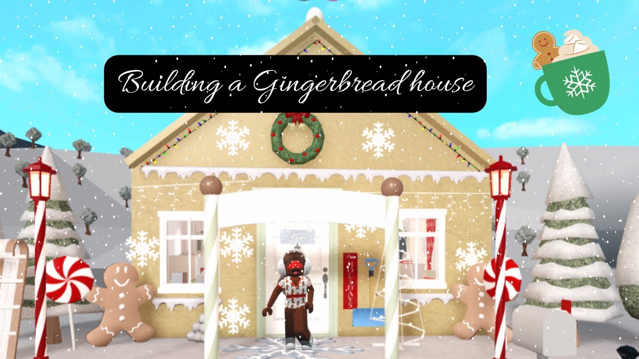 I Built and Decorated a Gingerbread house | In Bloxburg | spent 40k🎄⛄️ ...