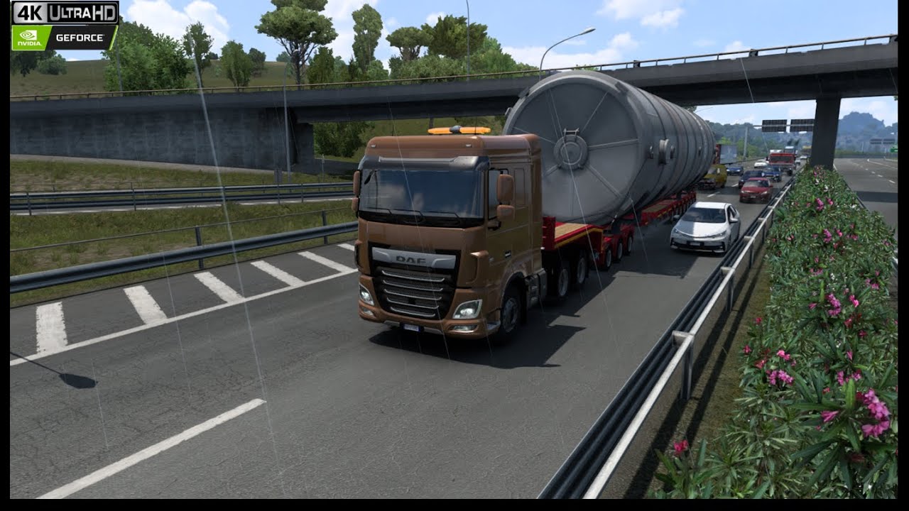 Epic Haul: 40T Giant Silo From Palermo to Catania | DAF XF Space 530HP ...