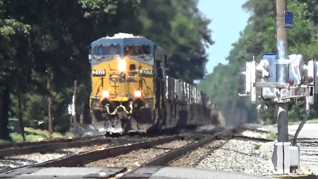 CSX Q141 intermodal Ashland Va 7/31/15 - YouTube