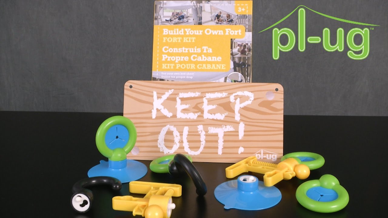 PL-UG Build Your Own Fort Canopy Fort Kit from PlaSmart - YouTube