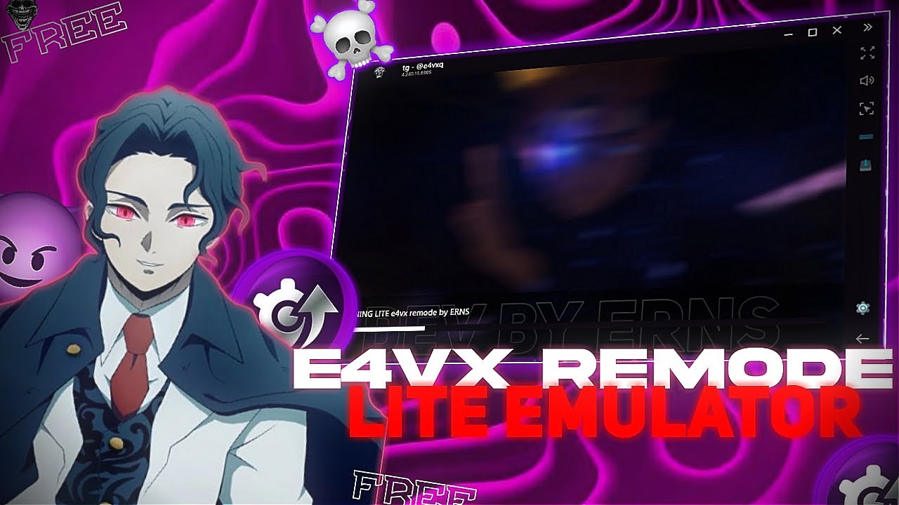 🎯NOVO NO CRASH e4vx LITE EMULATOR SECRET VERSION OF e4vx🎯🎯200+ fps in ...