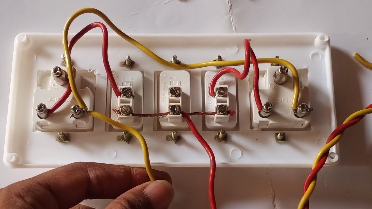 Two 5pin socket Three Switch Connection ! Switch board connection # ...