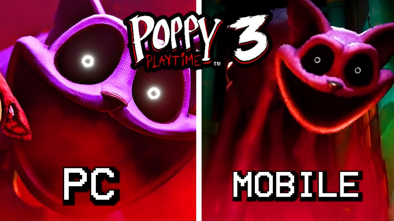 Poppy Playtime Chapter 3 - PC vs Mobile Jumpscares - YouTube