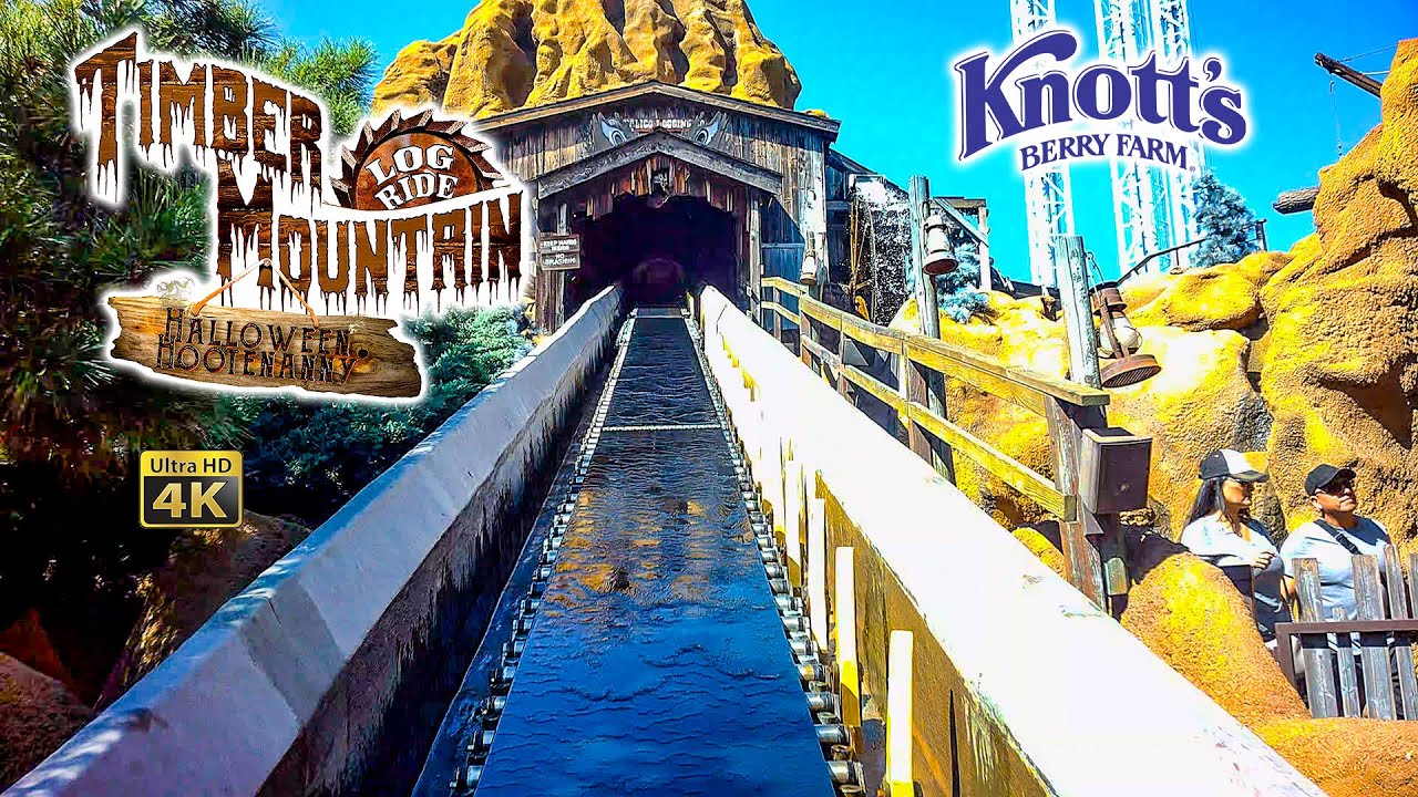 2023 Timber Mountain Log Ride Halloween Hootenanny On Ride 4K POV Knott ...