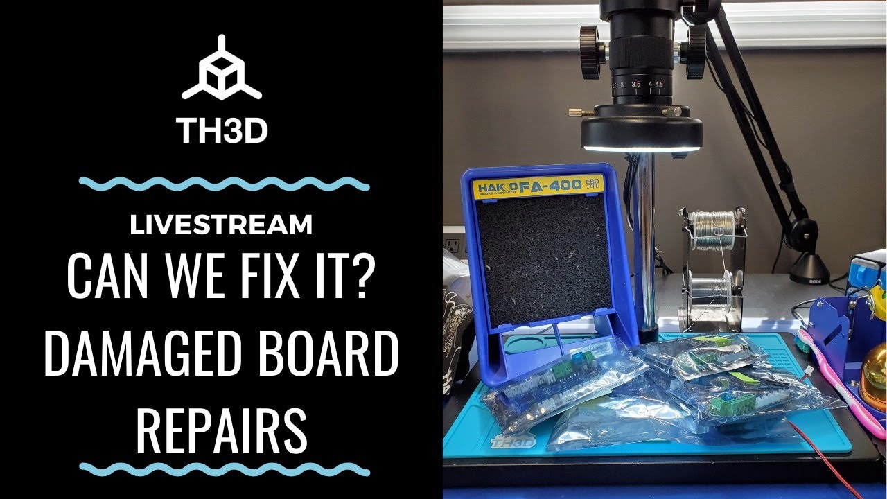 Can we fix it? Damaged Board Repairs | Livestream - YouTube
