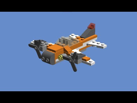 Lego mini plane | Lego Digital Designer instruction - YouTube