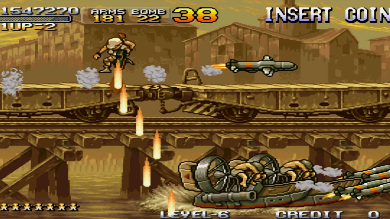 Metal Slug 2 [Level 6] All Secrets No death - YouTube