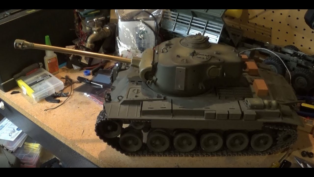 Heng Long 1/16 M26 Pershing Recoiling Airsoft Turret Build (Part 4 ...