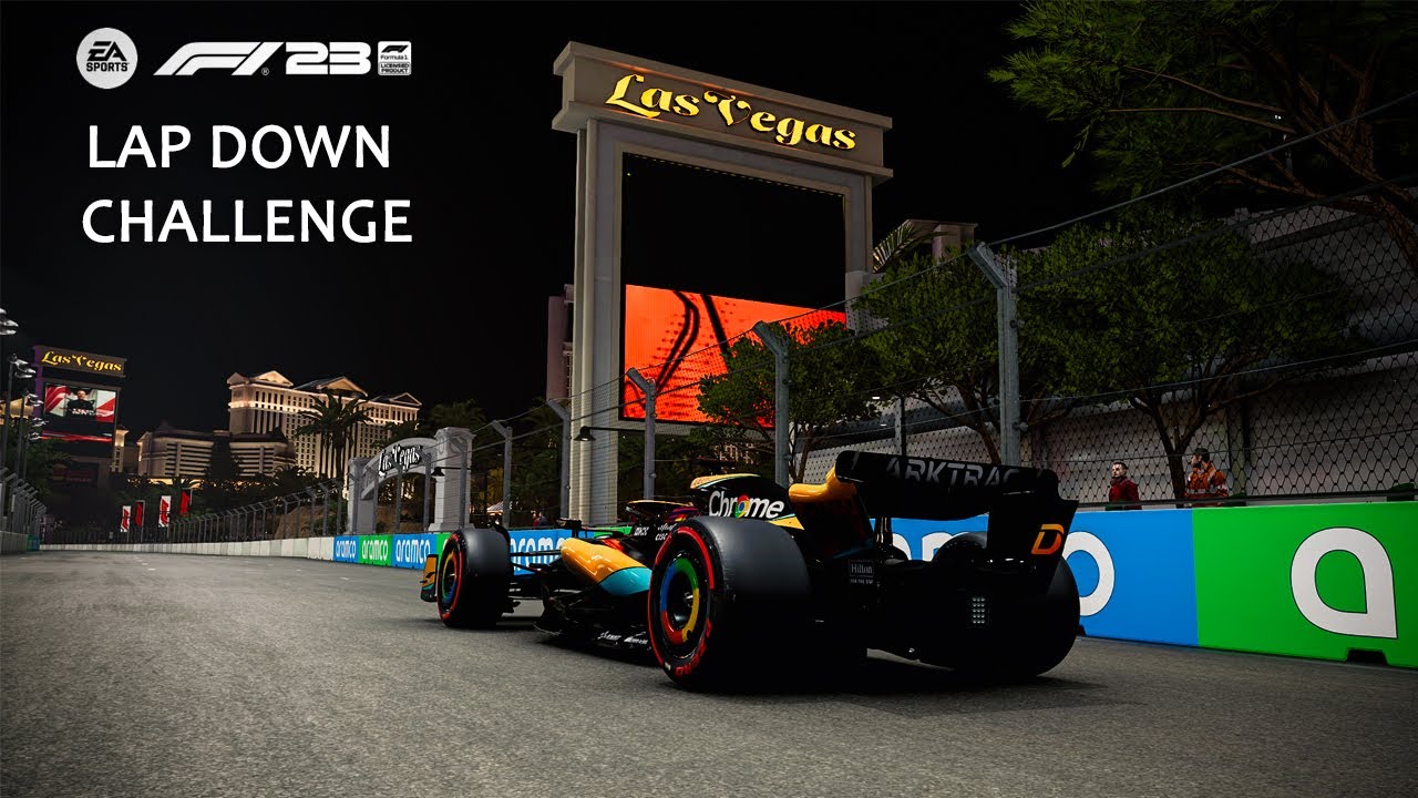 F1 23 LAP DOWN CHALLENGE IN VEGAS - YouTube