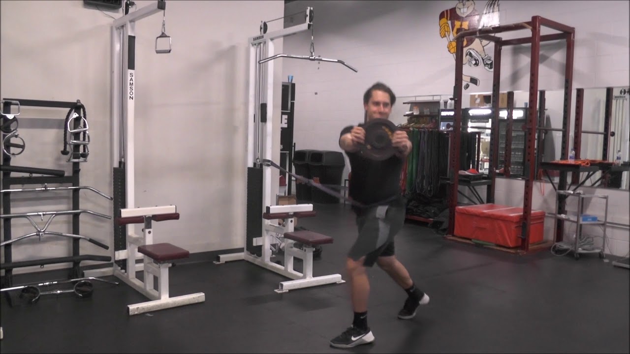 Switch Lunge with Band - YouTube