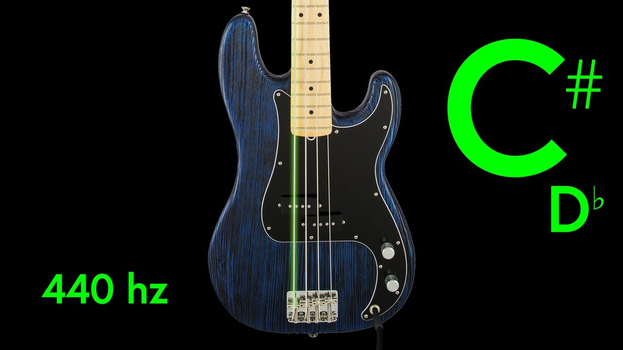 Drop C# Bass Tuner (440 Hz) - YouTube