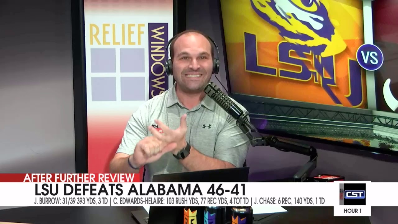 Matt Moscona reacts to LSU’s 46-41 win over Alabama - YouTube