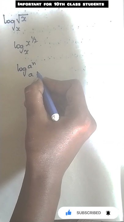 10th class Logarithm problems#maths #mathematics #logarithm #10thclass #students #study - YouTube