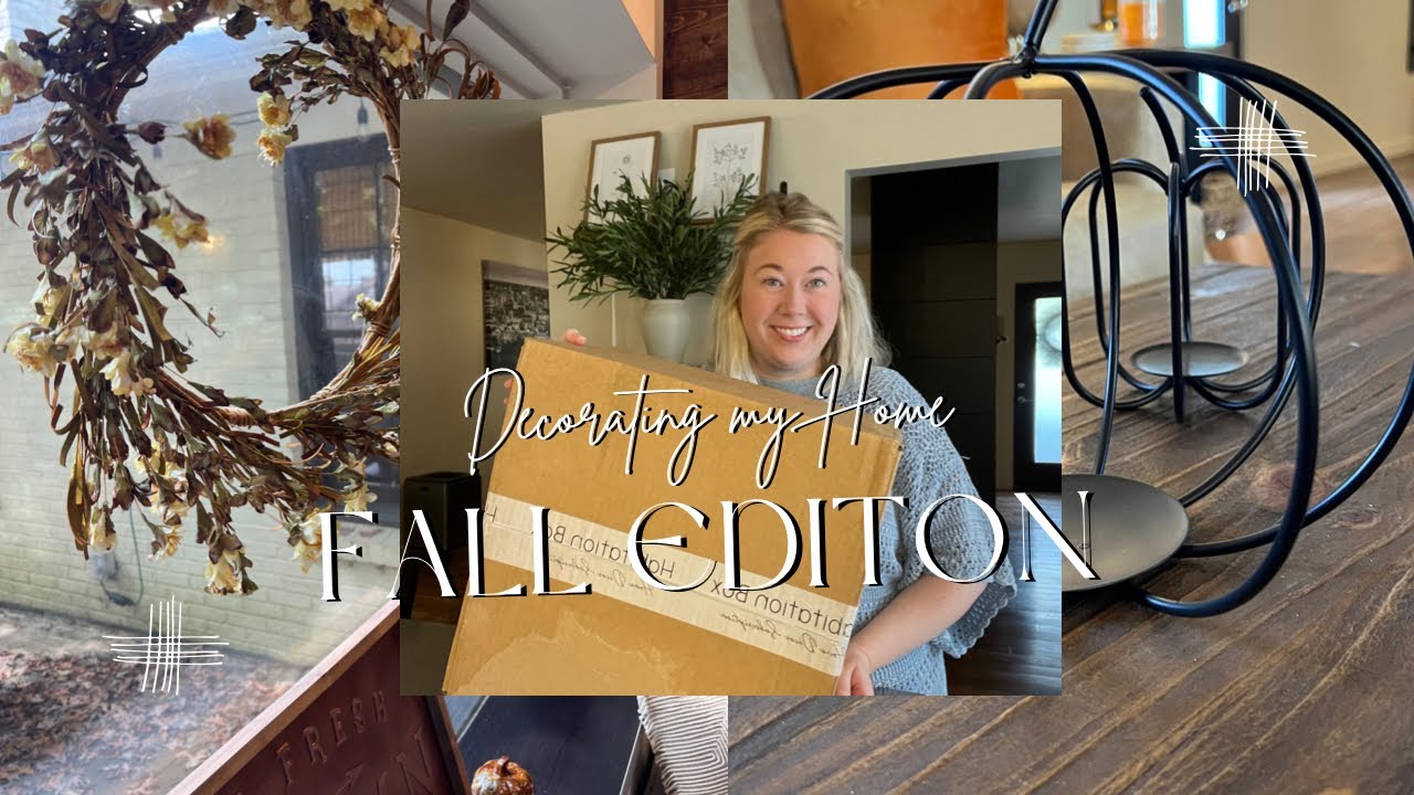 Cozy Fall Decorate with Me and Habitation Box Unboxing - YouTube