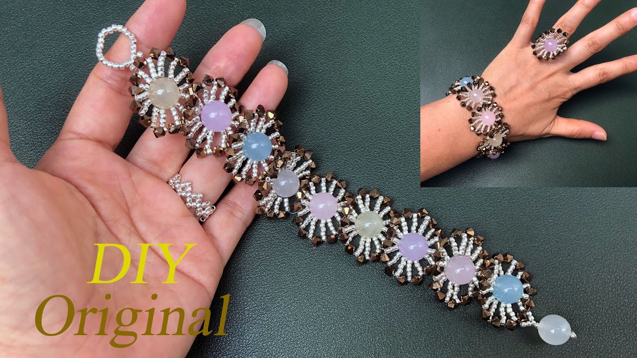 DIY♣aesthetic♣jewelry - EASY+BEGINNER FRIENDLY♣How to Make Beaded ...