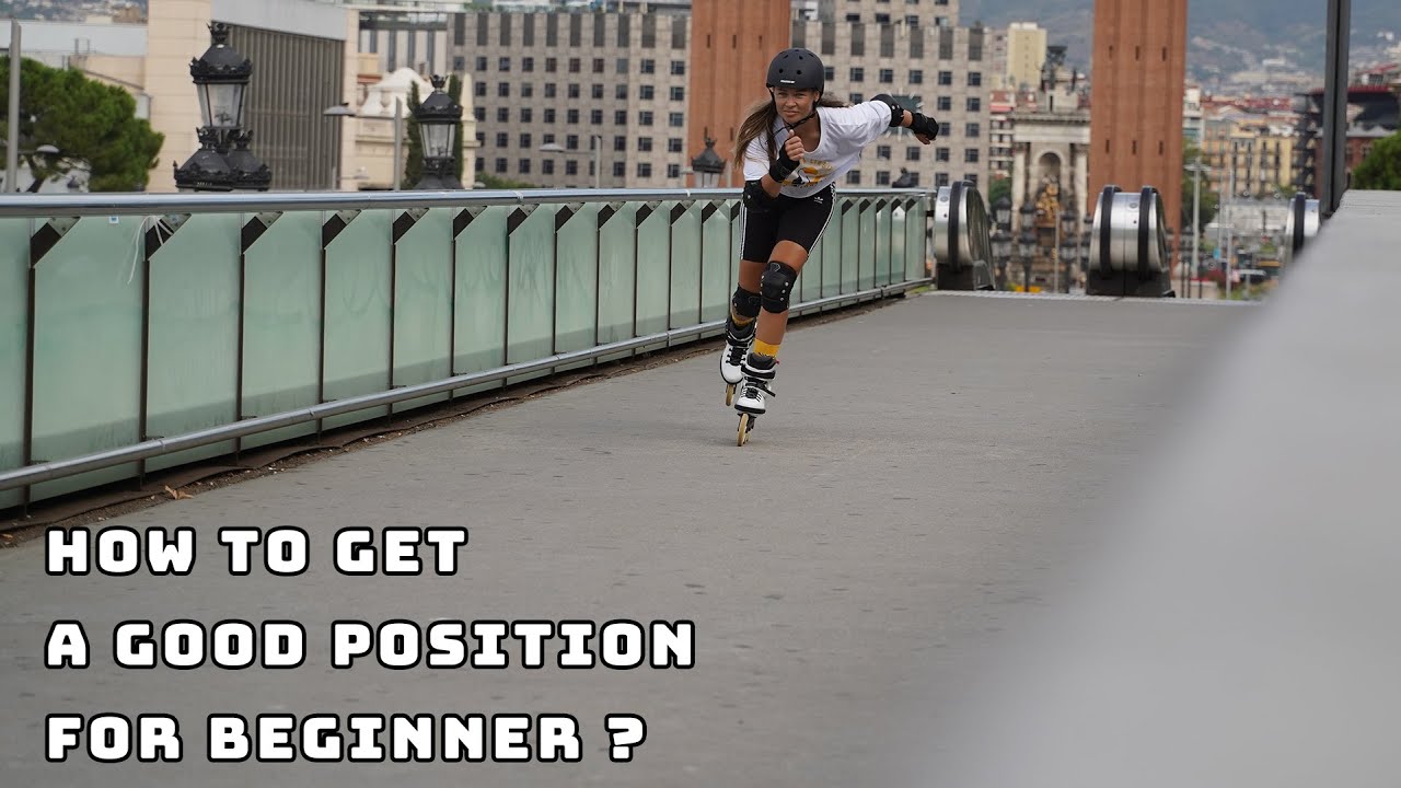 how to start inline skating : position for beginner #11 - YouTube