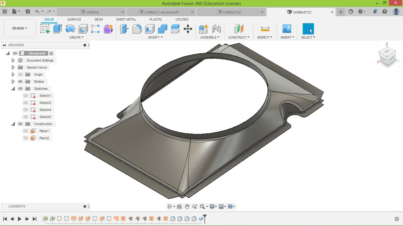 Fusion 360 Fan Shroud - YouTube