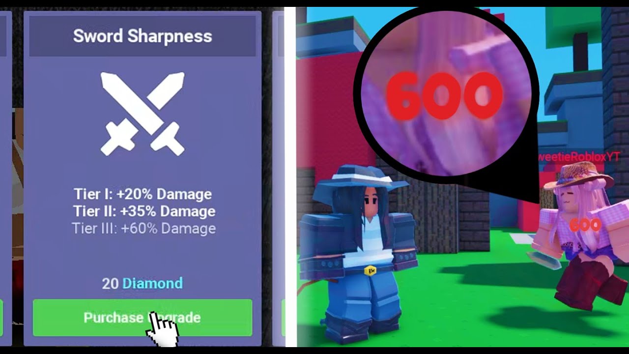 What Does Sword Sharpness Do To The *LASSO* In ROBLOX BEDWARS? LASSY OP ...