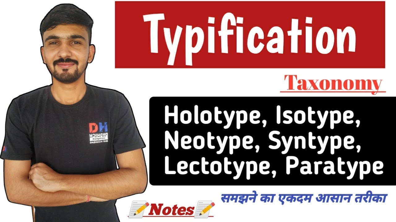 Typification & It's Types || Holotype, Isotype, Syntype, Neotype ...