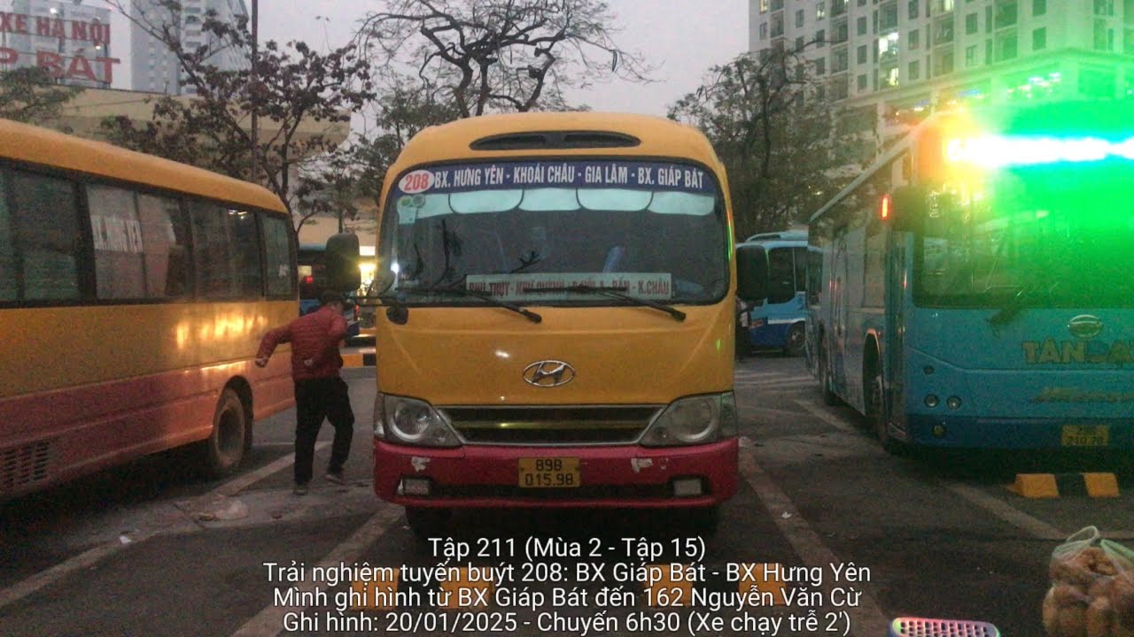 Xe buýt Hà Nội - Tập 211: Trải nghiệm tuyến buýt 208: BX Giáp Bát - BX ...