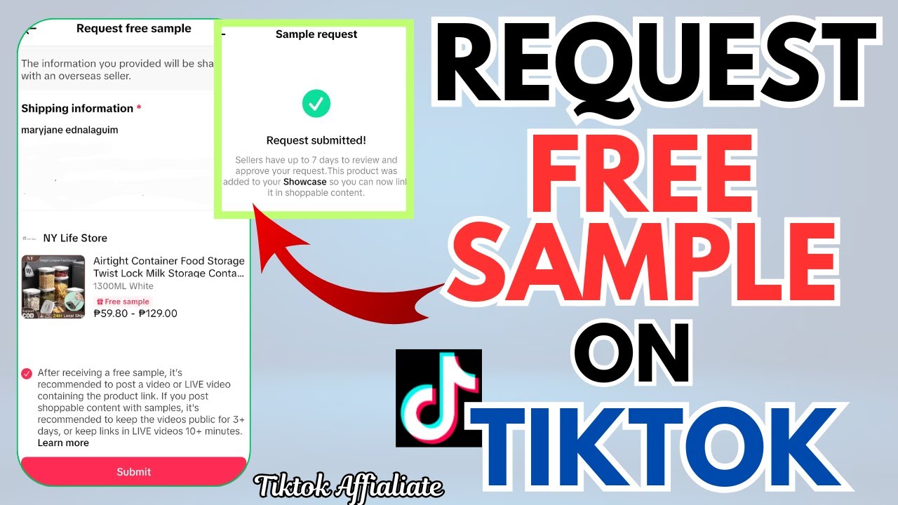 PAANO MAG-REQUEST NG FREE SAMPLE SA TIKTOK SHOP 2025 | TIPS & TRICKS ...