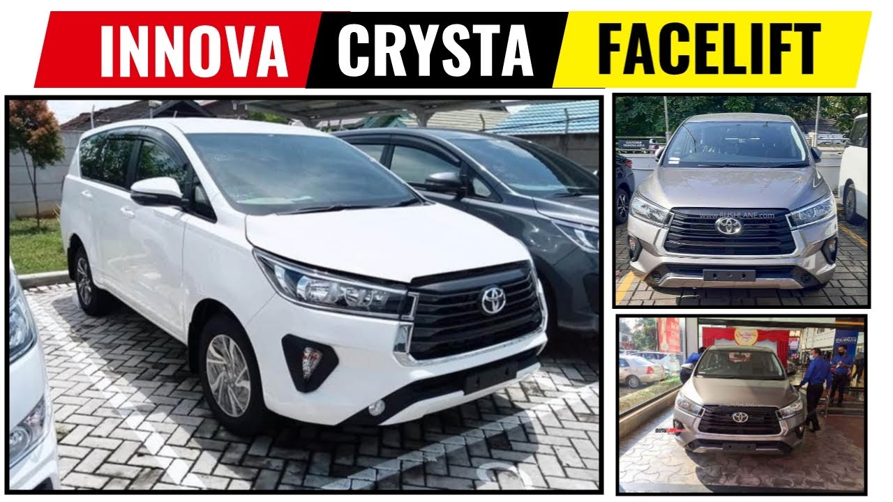 Innova Crysta Facelift Arrives At Showroom before launch | First Images ...