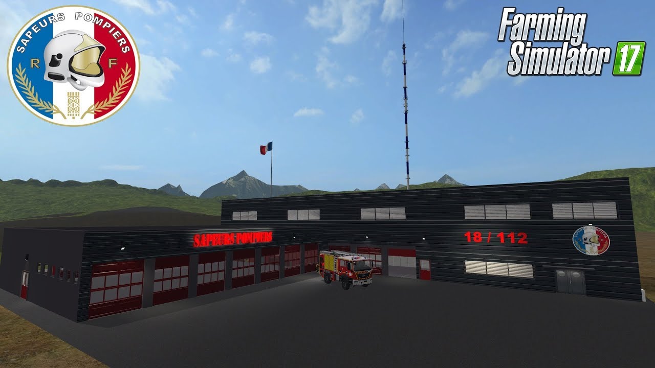 [FS17] Présentation Mods "Caserne de pompiers" placable en jeu - YouTube