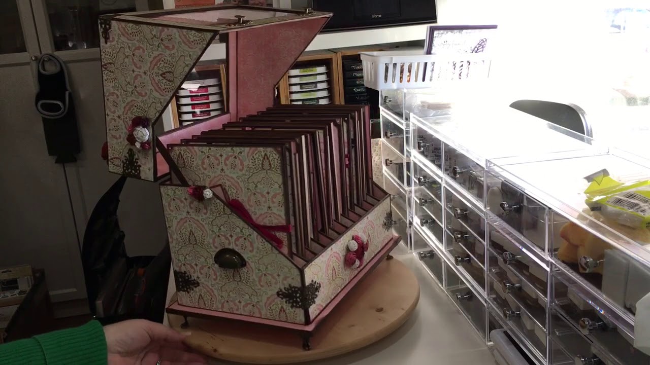 My girly library cabinet - YouTube