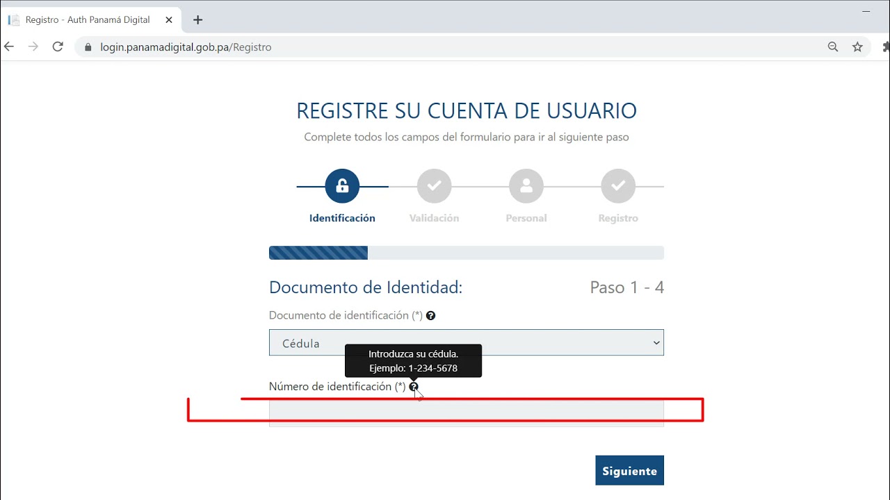 cómo registrarse en Panamá Digital - YouTube