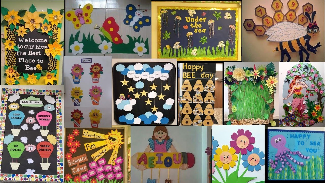 Best 25 ideas for class room and school wall decoration - YouTube