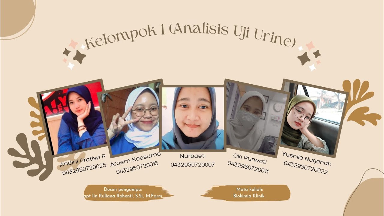 Analisis Uji Urine || Kelompok 1 || Farmasi Tk3 Semester 6 || Mata ...
