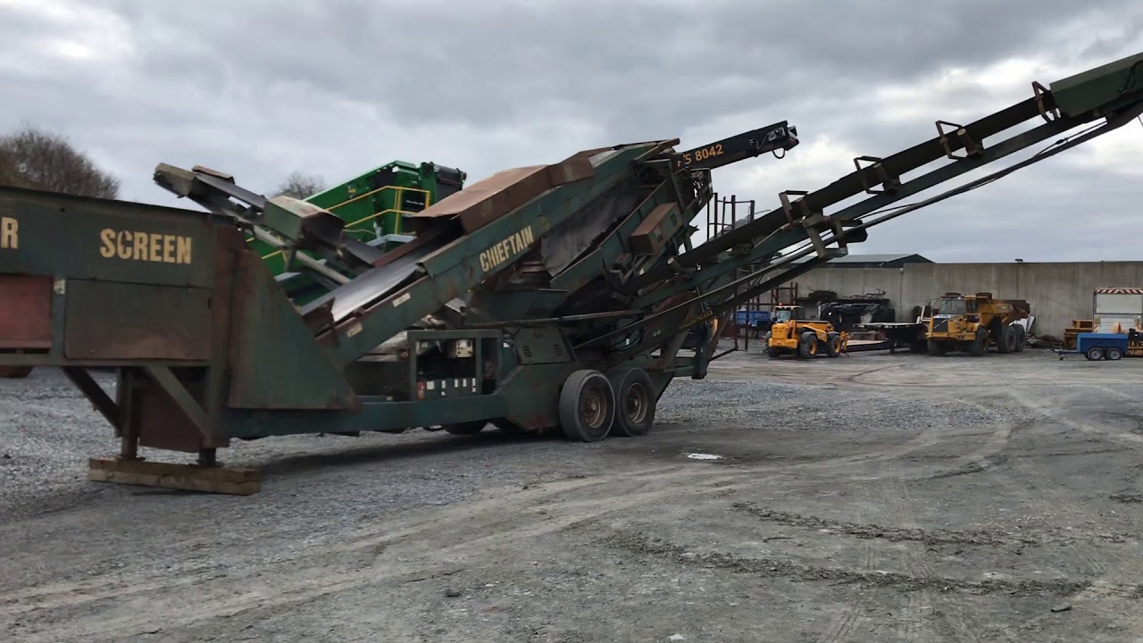 Powerscreen Chieftain 1200 Screener - YouTube