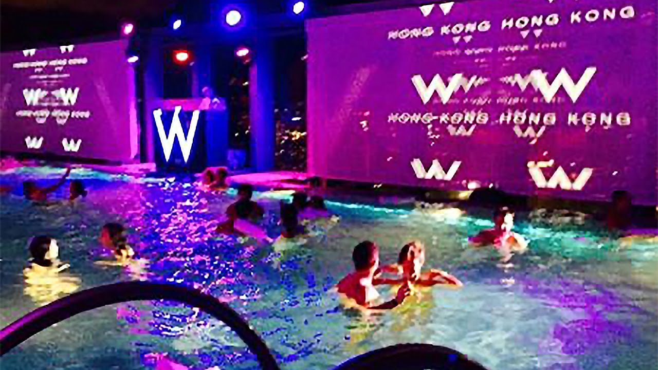 W hotel 池畔泳裝派對 DJ打碟檯 pool side live party , DJ booth - YouTube