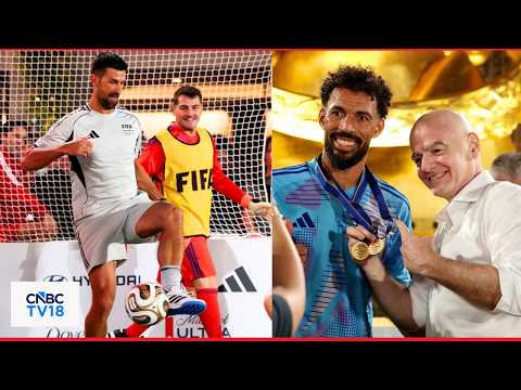 WATCH: Djokovic, Cafu, Trezeguet, Maxi, Kaka, Vozinha Play in FIFA Legends Cup in New York | N18G