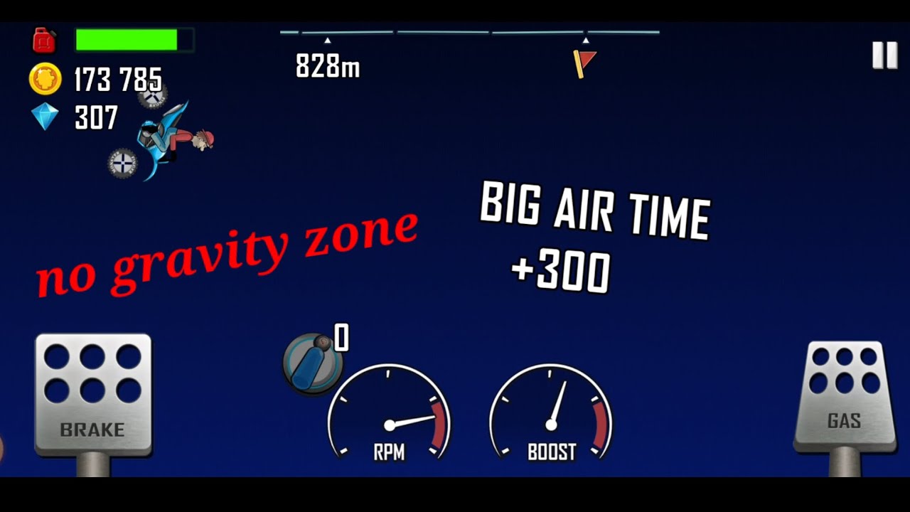 Hill climbing racing no gravity zone #new #gameplay #viral #video # ...