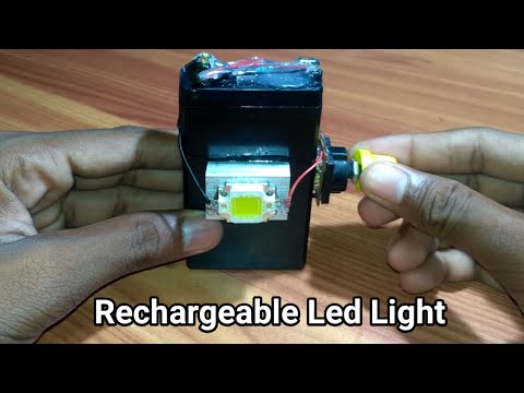 How to make Powerful Rechargeable Led Light at Home. - YouTube