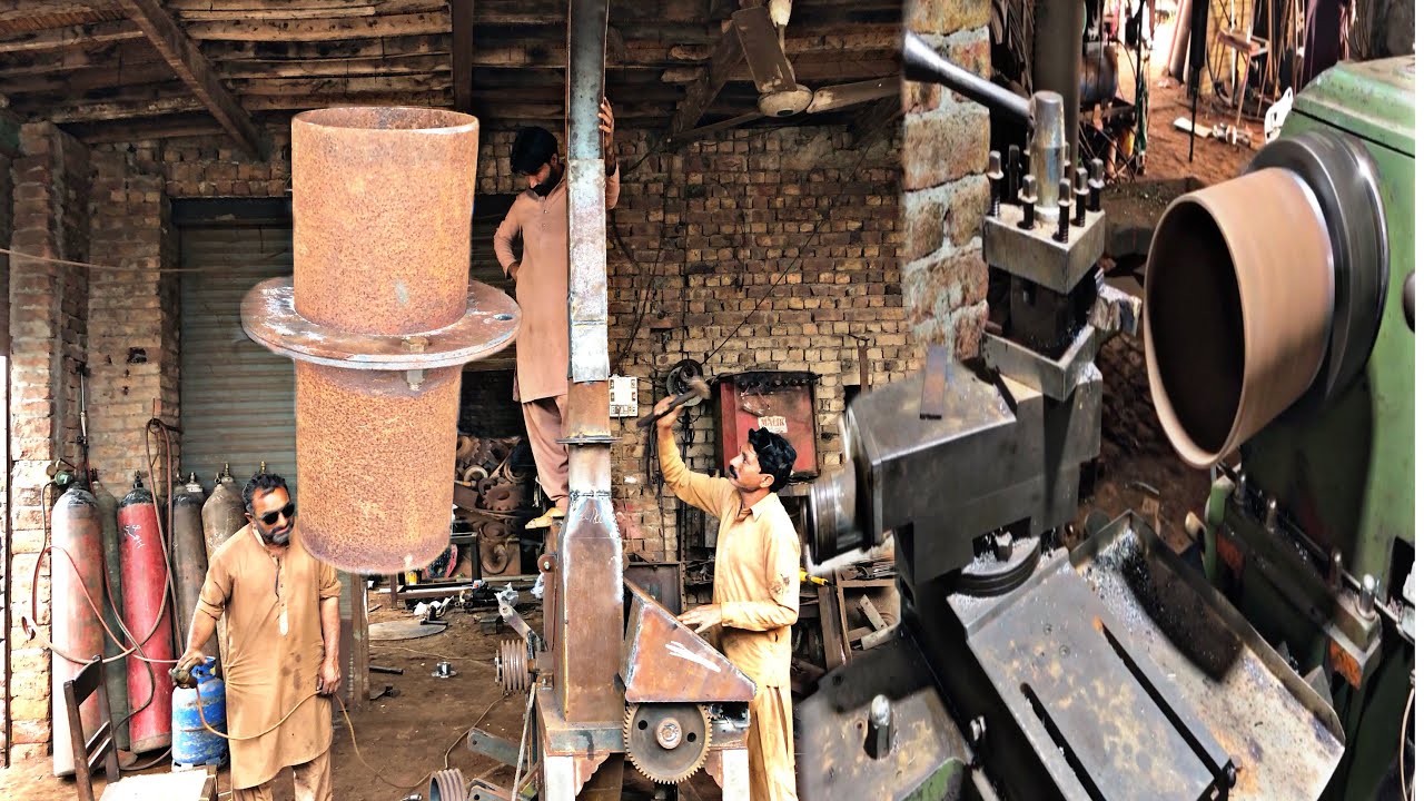 How to make Boom joint of silage machine Amazing process of working on ...