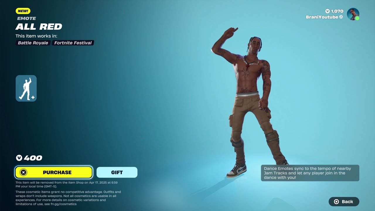 All Red | Fortnite Emote - YouTube