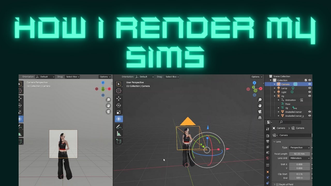 How I Render My Sims | Sims 4 Blender Tutorial - YouTube