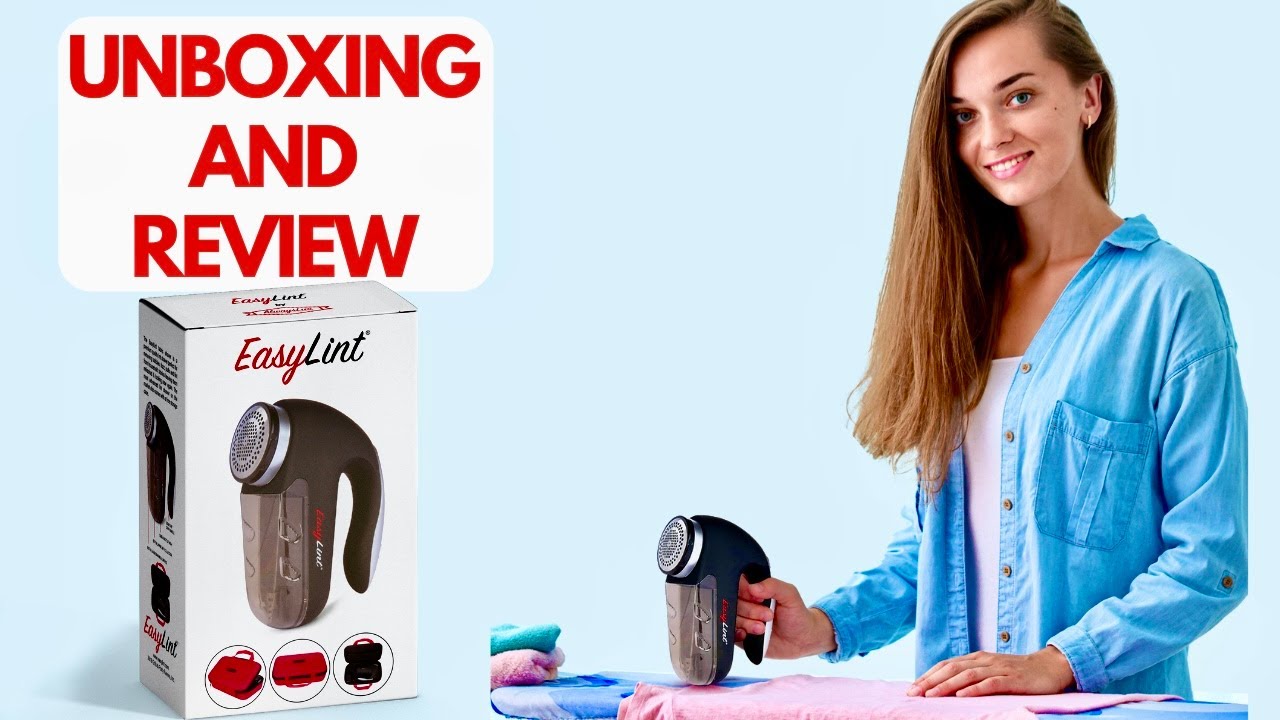 EasyLint Professional Lint Remover Fabric Shaver Unboxing & Review ...