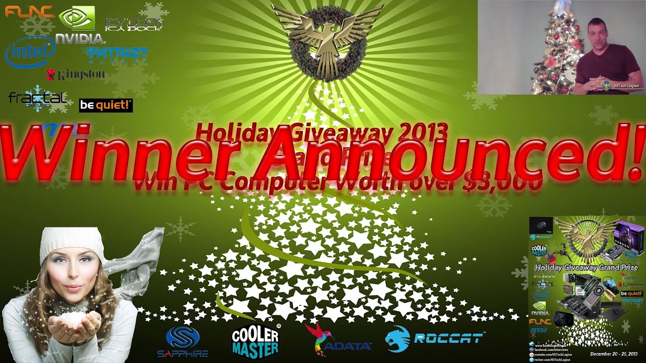 Holiday Giveaway Grand Prize Winner Announced! - It's Not Over! - YouTube