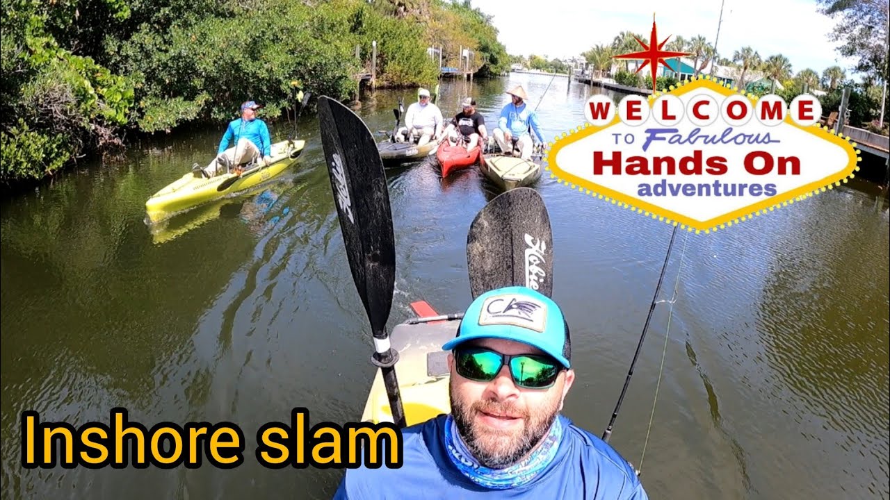 inshore slam on a kayak! - YouTube