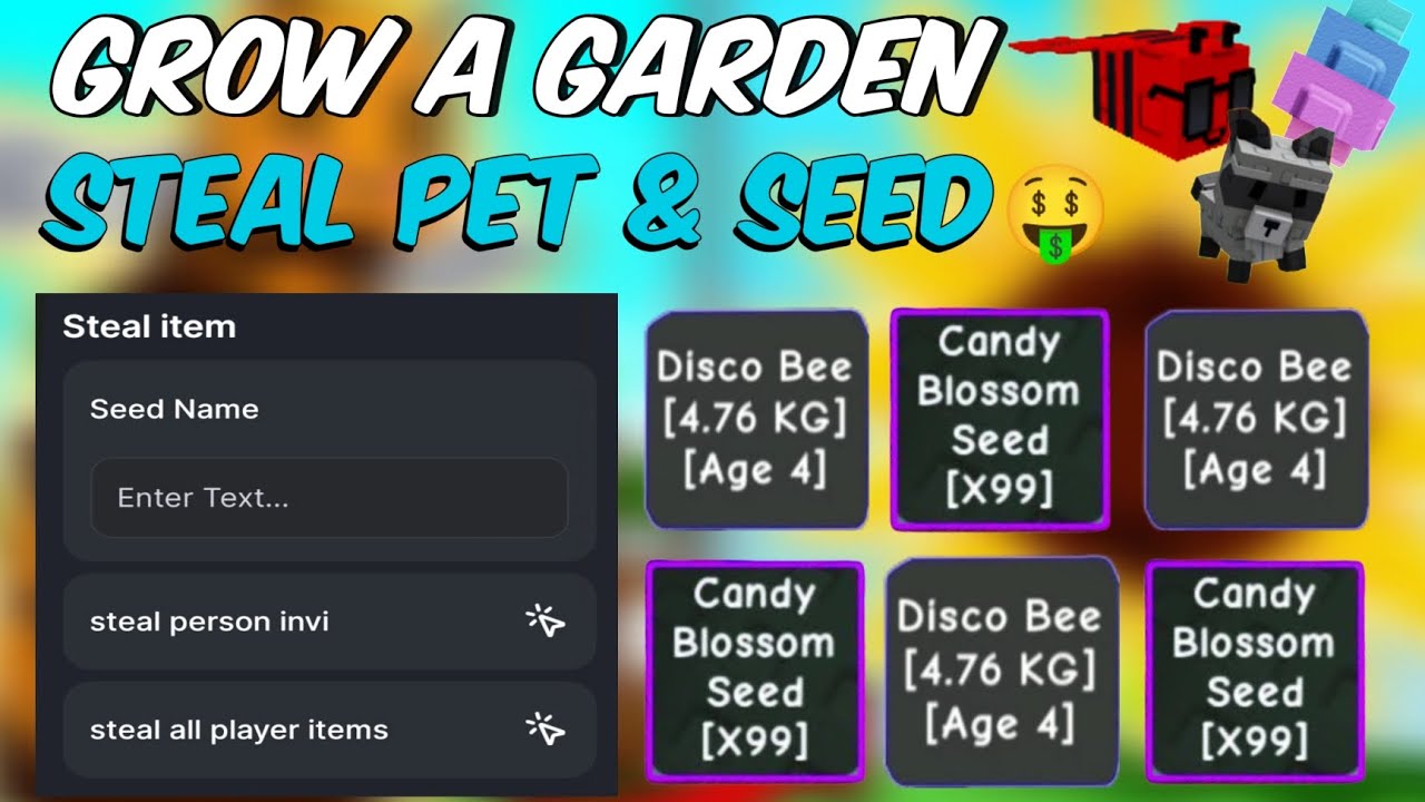 [NEW 🐝] GROW A GARDEN FRUİT/PET SCRIPT⚡ STEAL PLAYERS INVENTORY🤑 [FREE ...