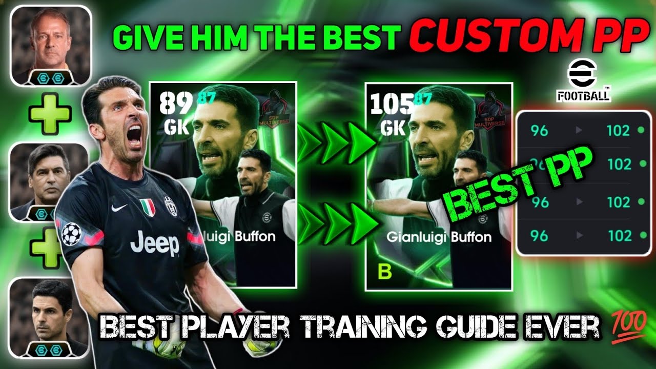 How To Train Epic Buffon In Efootball™ | Buffon Best Training Efootball ...