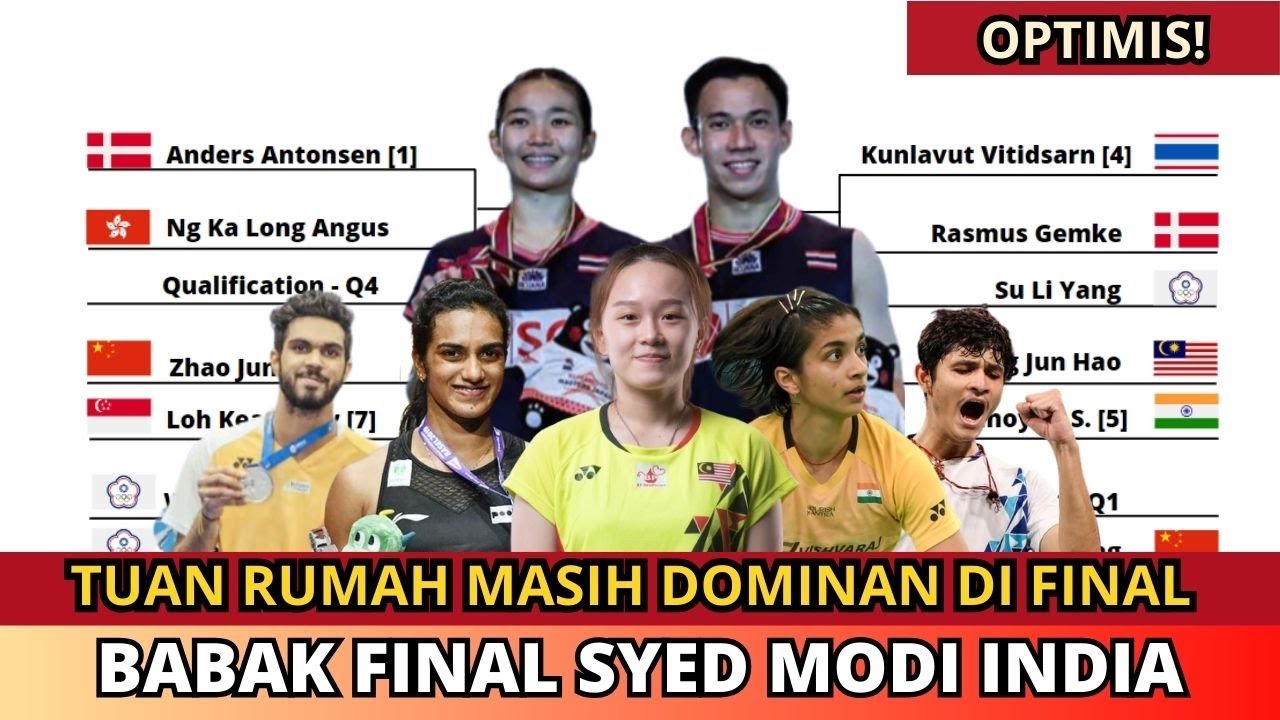 SERU! JADWAL FINAL SYED MODI INTERNATIONAL 2024 HARI INI # ...